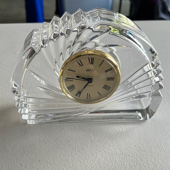 Mikasa | Accents | Vintage Crystal Mikasa Clock | Poshmark